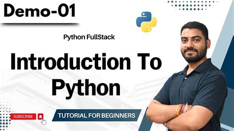 Python Fullstack Demo 01 Introduction To Python Tutorial For