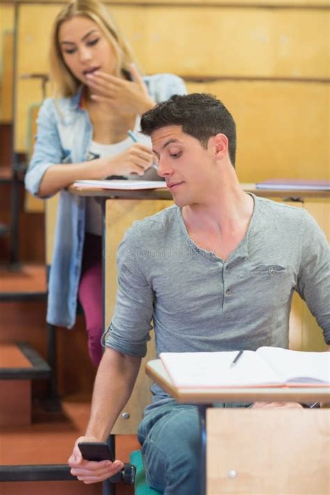 Cheating Babes During Exam Stock Photo Image 65422859