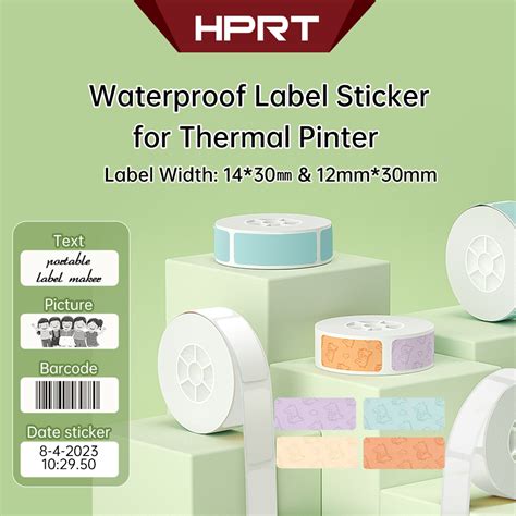 Hprt Label Sticker Custom Waterproof Price Tag Label Name Sticker