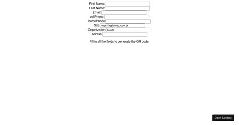 Vcard Qr Code Forked Codesandbox
