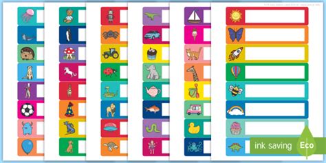 👉 Mixed Images Themed Gratnells Tray Labels