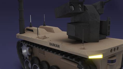 3d Model Barkan Armored Ugv Turbosquid 2354558