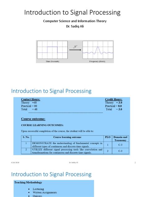 Module01 Isp Pdf Pdf Sampling Signal Processing Discrete Time And Continuous Time