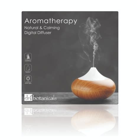 Dr Botanicals Wooden Aroma Digital Diffuser Clear Top Accessories And