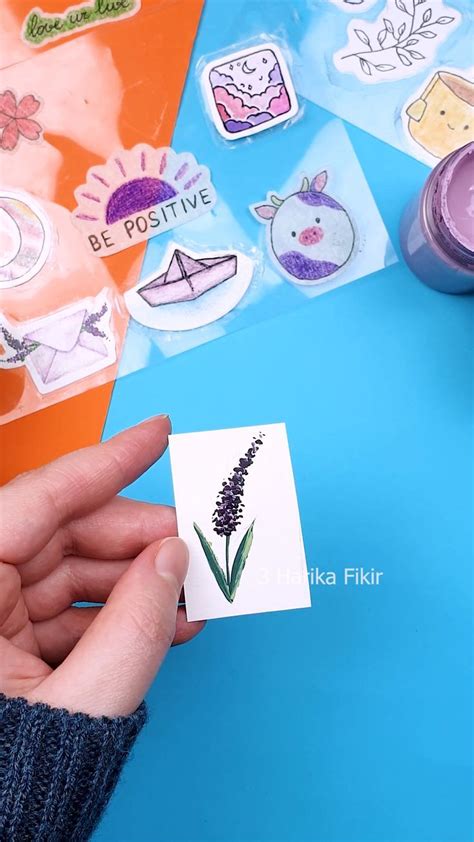 Diy Stickers Making Kendin Yap Sticker Yapımı Video Book Art Diy