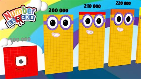 Numberblocks Step Squad 100 000 To 250 000 Biggest Numberblocks