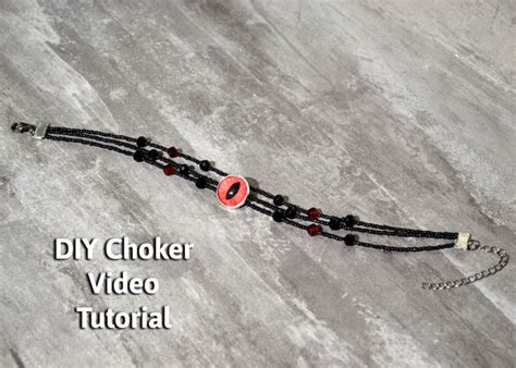 Diy Choker Jewelry Making Video Tutorial Handmade Glass Eyes