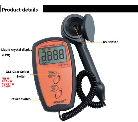 UV340B Pocket UV Light Meter Luxmeter UVA UVB Measure Tester Free Shipping ThanksBuyer