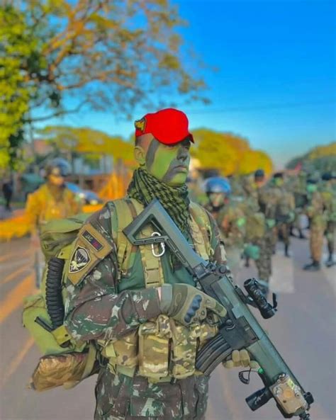 Brazilian Paratrooper Infantaria Do Exército Exercito Do Brasil