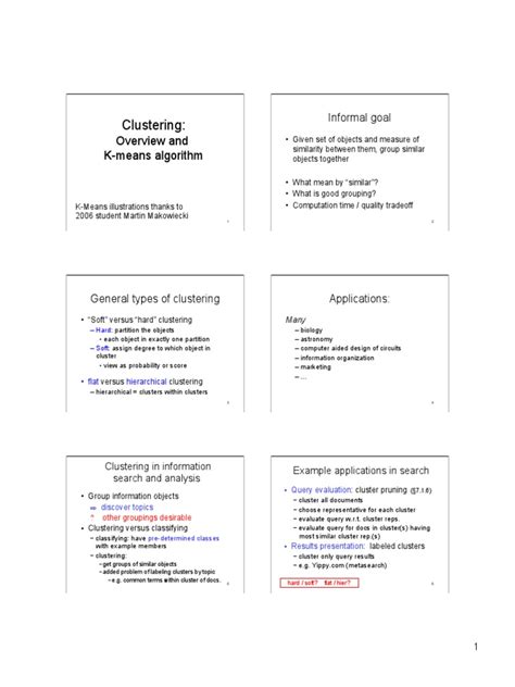 Soft Vs Hard Clustering Pdf Cluster Analysis Algorithms