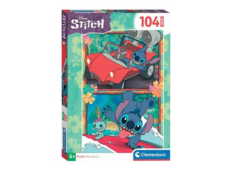 Clementoni Jigsaw Puzzle Super Color Disney Stitch 104pcs Floor