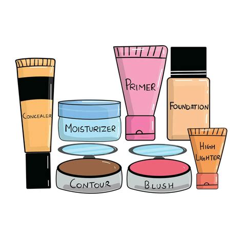 Make Up Products Free Vector 26496268 Vector Art At Vecteezy