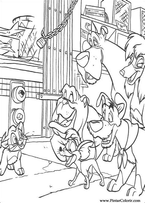 Desenhos Para Pintar E Colorir Oliver E Sua Turma Imprimir Desenho 040