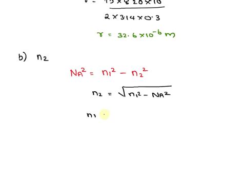 Solved A Multimode Sif Step Index Fiber Supports A Normalized