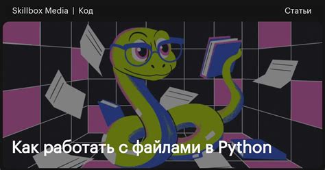 Работа с файлами в Python чтение запись ввод вывод открытие
