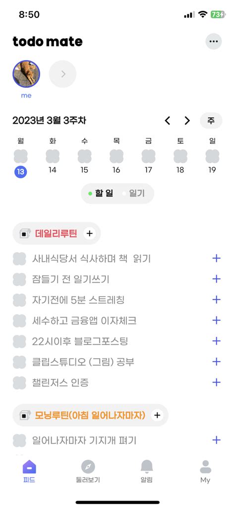 아이폰 어플 추천 루틴지키기 어플 투두메이트todomate