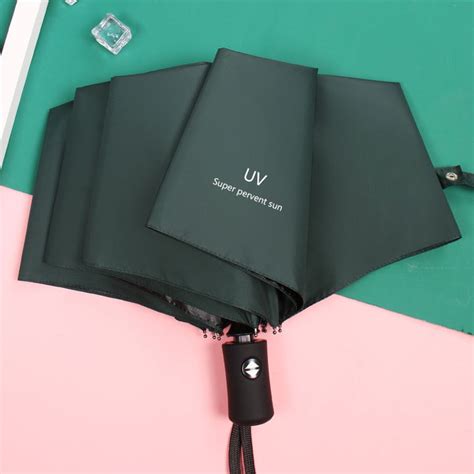 Automatic Sunny Umbrella Anti Ultraviolet Folding Umbrella Men Women Uv