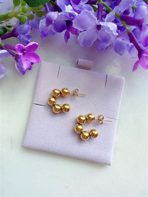 Everyday Bubbles Small Hoop Earrings Duquesas Boutique