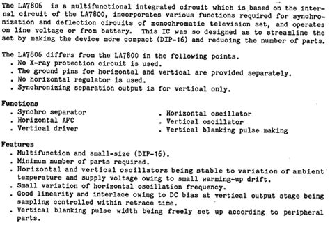 LA7806 Datasheet PDF - SANYO -> Panasonic