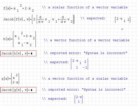 Jacobian Not Working Properly Smath