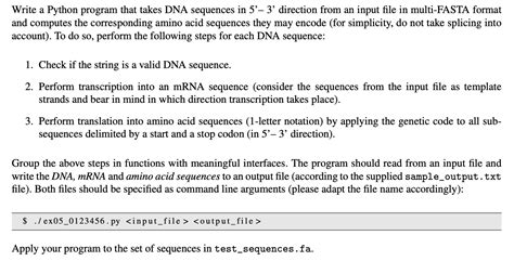 Solved Bioinformatics Hello My Task Is To Create A