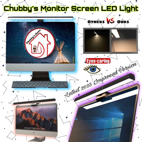 🖥️💻👀 Sg Stock Chubbys Latest 2023 Led Screen Light Eye Protection