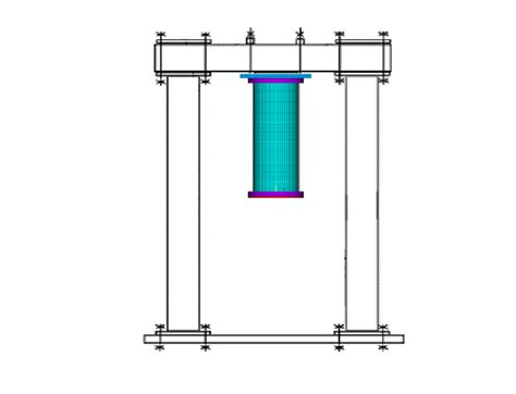 test bench for modal testing figure 2 the finite element model