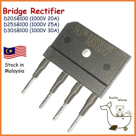 D20SB100 D25SB100 D30SB100 Bridge Rectifier 1000V 20A 25A 30A | Shopee ...