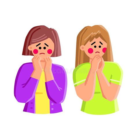 Woman Worried Vector Stock Illustration Illustration Of Woman 270355087