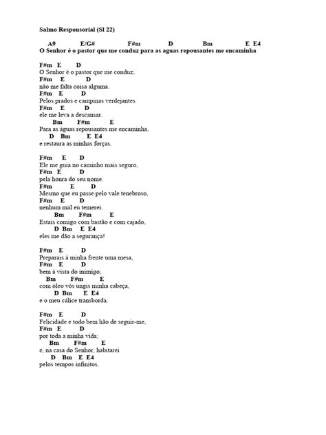 Salmo Responsorial Sl 22 Pdf