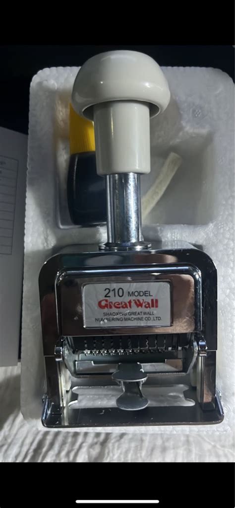 Numbering Machine Hobbies And Toys Stationary And Craft Stationery