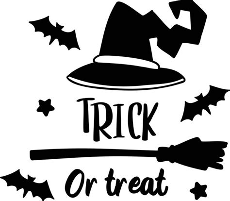 Premium Vector Trick Or Treat Lettering Illustration