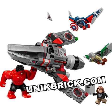 Lego Marvel 76292 Captain America Vs Red Hulk Battle Unik Brick