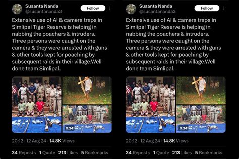 Ai Camera Traps Lead To Poacher Arrests At Simlipal Tiger Reserve Ifs