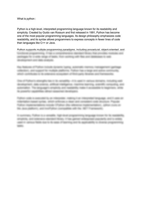 SOLUTION What Is Python Studypool
