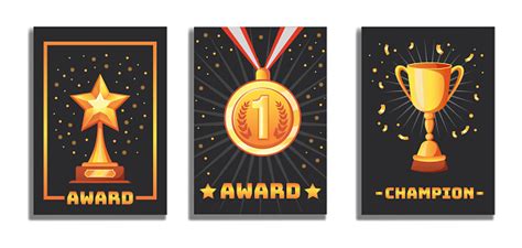챔피언 상 포스터 골드 트로피 챔피언십 일러스트레이션 벡터 승리 컵 기호 배너 1위에 대한 스톡 벡터 아트 및 기타 이미지 1위 3가지 개체 Film Festival