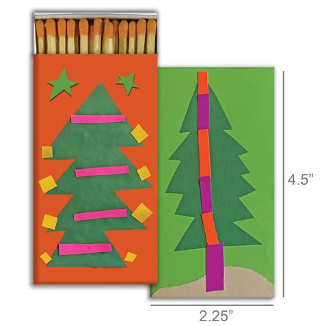 Paper Trees Matches Set Of 6 Boxes By Homart Seven Colonial
