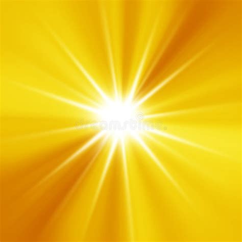 Resplandor Solar Anaranjado Fondo Stock de ilustración Ilustración de