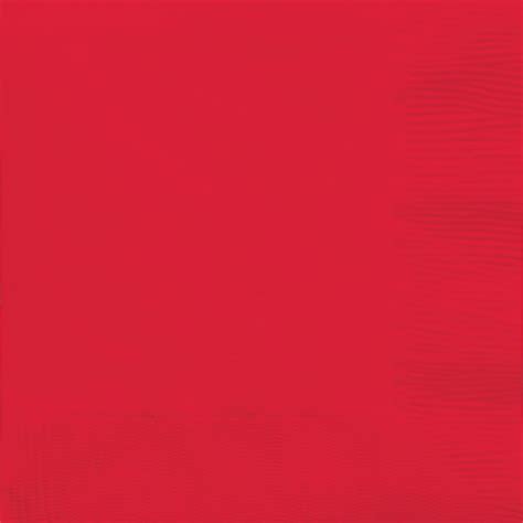Amscan 2 Ply Lunch Napkins 6 1 2 X 6 1 2 Red Pack Of