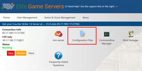 How To Configure The Server Knowledgebase Elite Game Servers