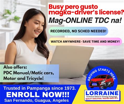 Lorraine Technical And Driving School Lto Accredited San Fernando
