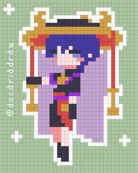 100 Genshin Impact Pixel Art Ideas Pixel Art Pixel Art Grid Pixel