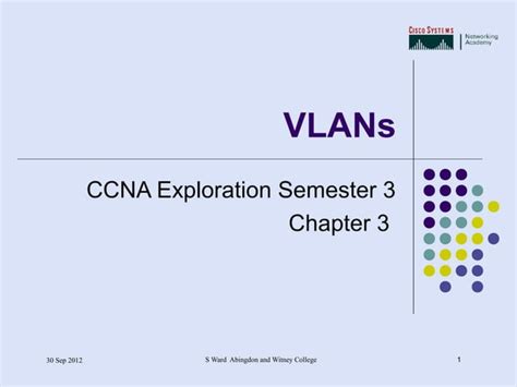 Chapter Vlans PPT