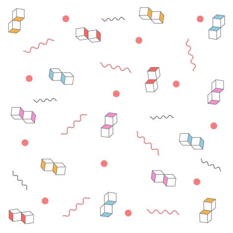Premium Vector Cube Geometric Abstract Background Pattern