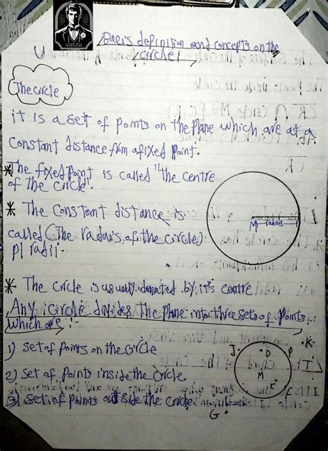 Solution Maths Geometry Basic Definition And Concepts On The Circle