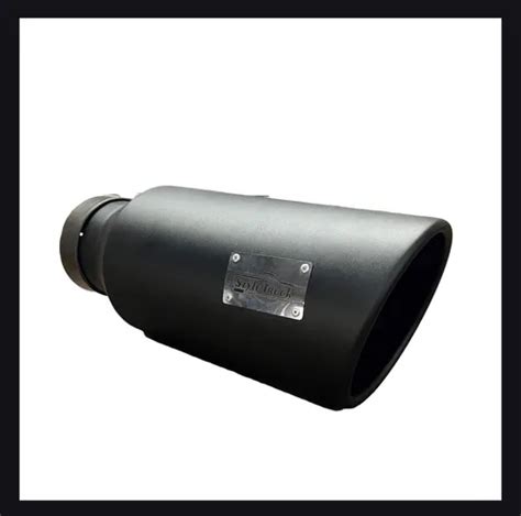 Ponteira De Escape 6 Polegadas F1000 Preta Style Truck