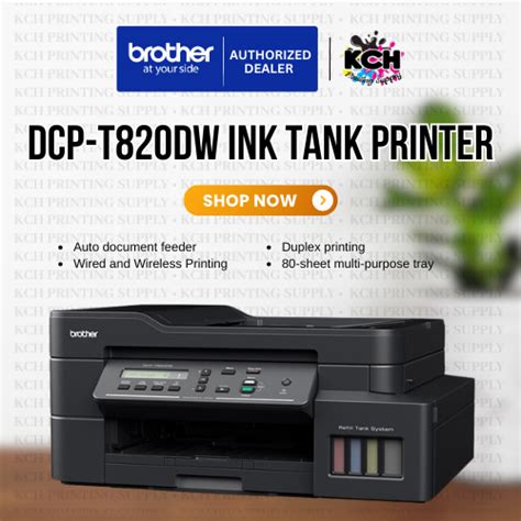 Brother Dcp T820dw Duplex High Speed Multi Function Ink Tank Printer Lazada Ph