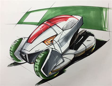 Concept Car Marker Rendering Behance