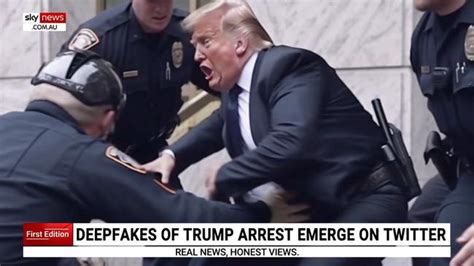 Twitter Flooded With Deepfakes Of Donald Trump Resisting Arrest Sky