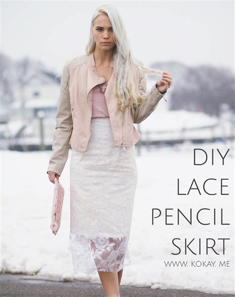 Diy Lace Pencil Skirt Kirsten Zellers